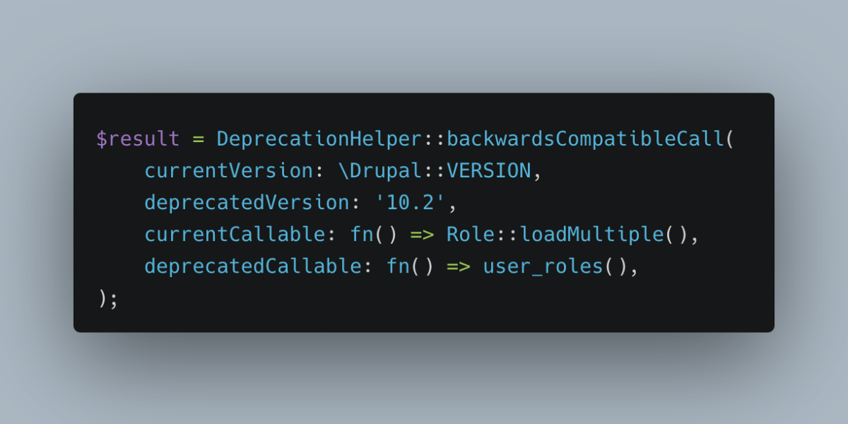 Writing backward-compatible deprecation fixes for contributed modules will be much easier for ...